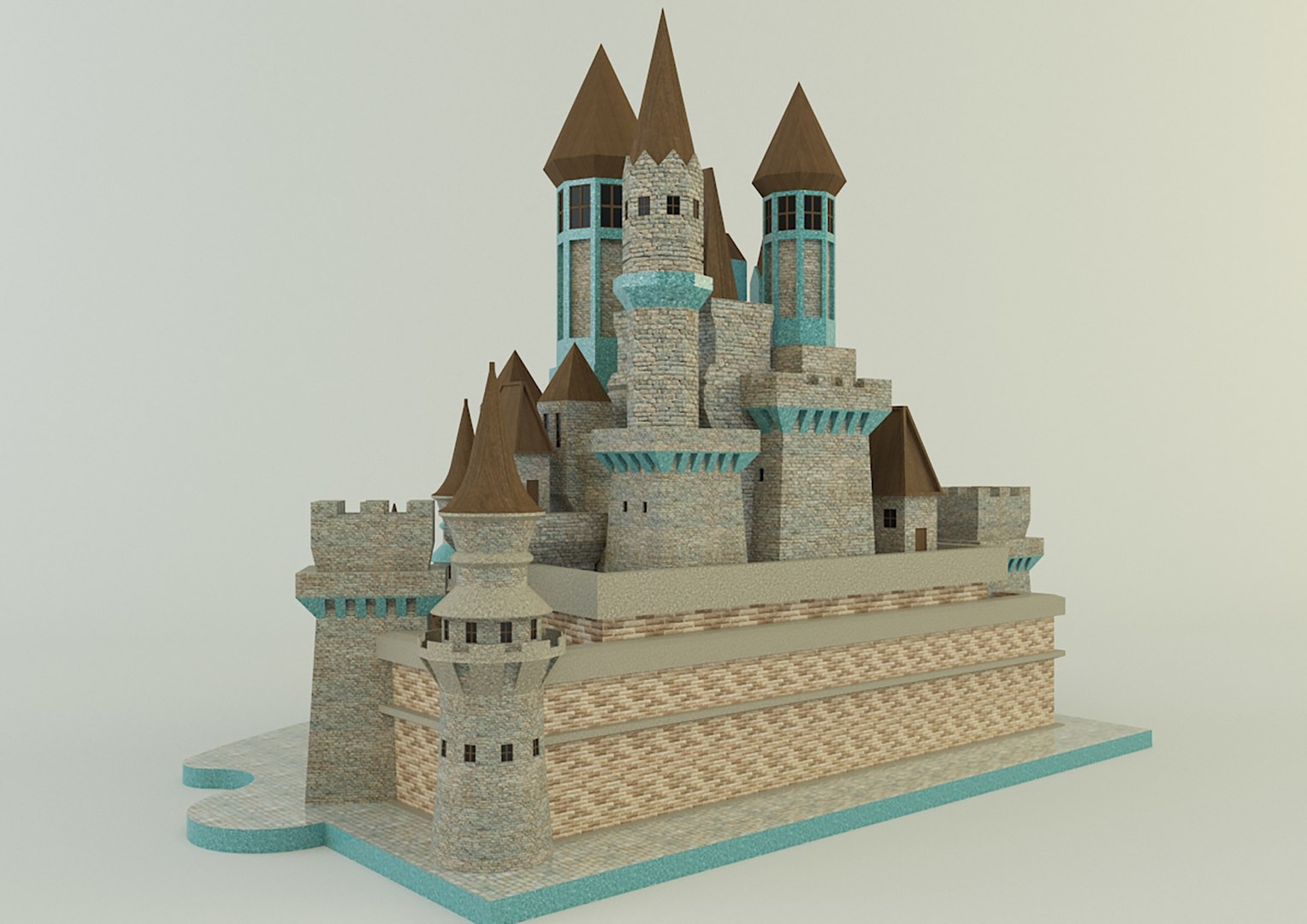 3D Cinderella Castle - TurboSquid 2056079