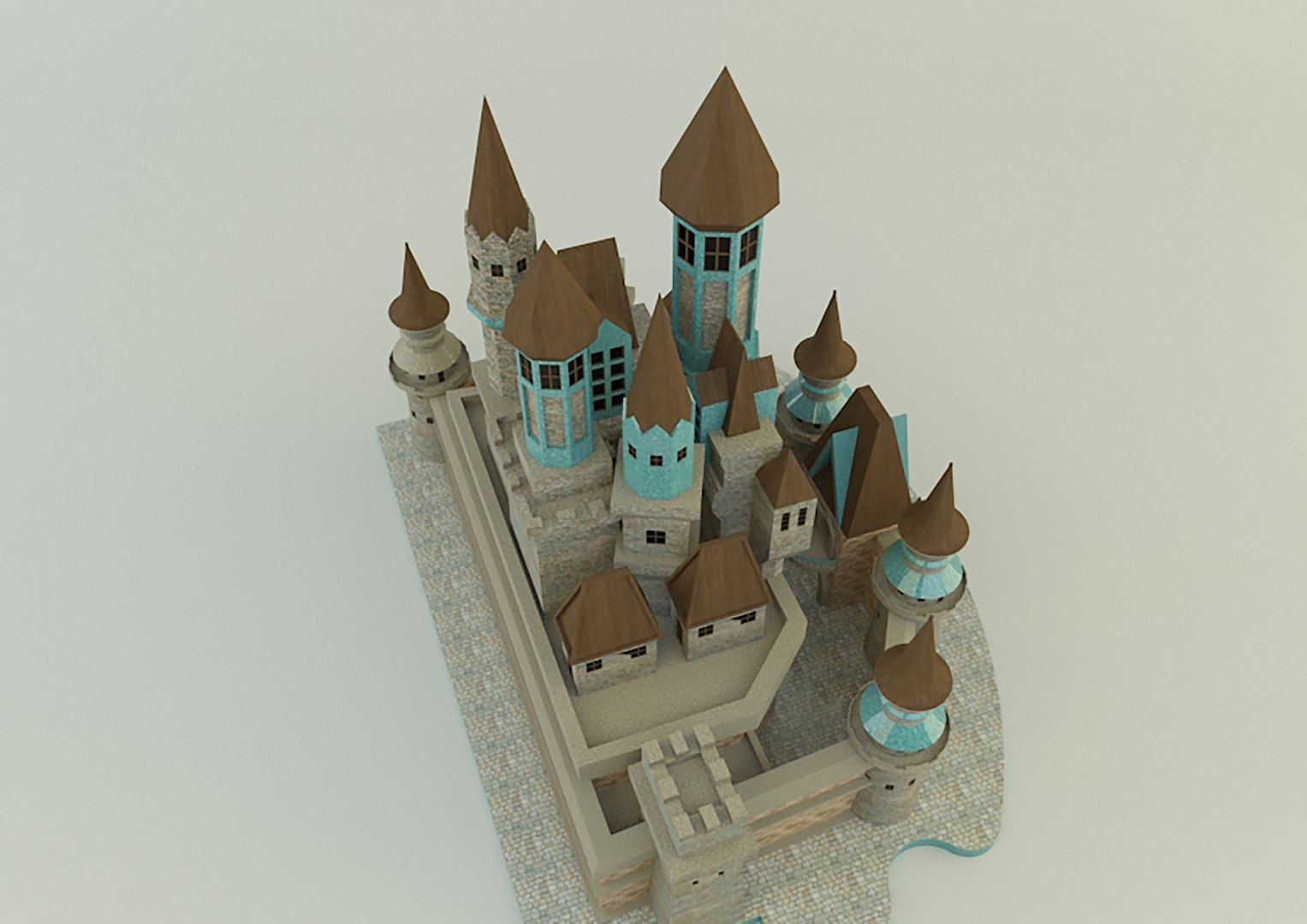 3D Cinderella Castle - TurboSquid 2056079