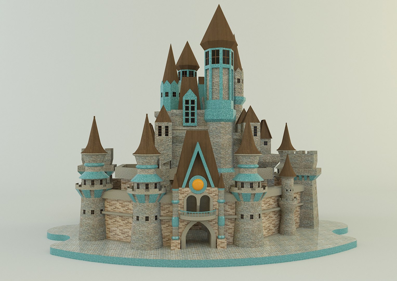 3D Cinderella Castle - TurboSquid 2056079