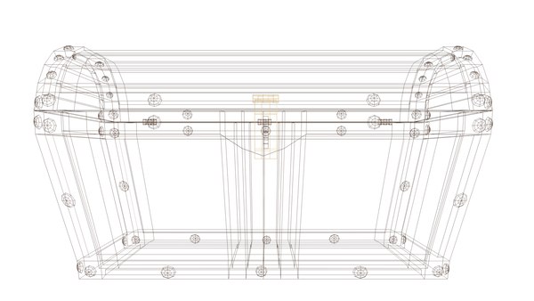 Cartoon chest 3D model - TurboSquid 1301622