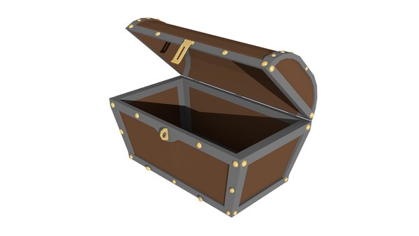 Cartoon chest 3D model - TurboSquid 1301622