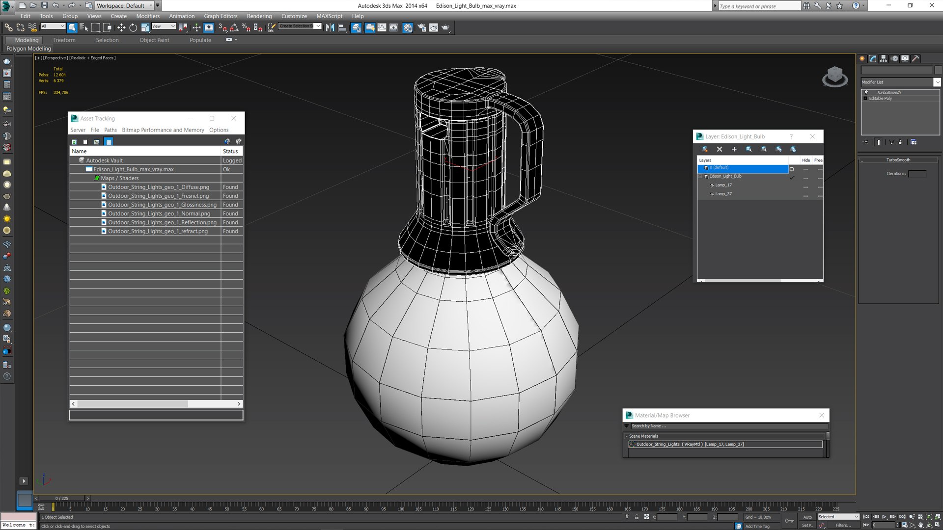 Edison Light Bulb 3D - TurboSquid 1996840