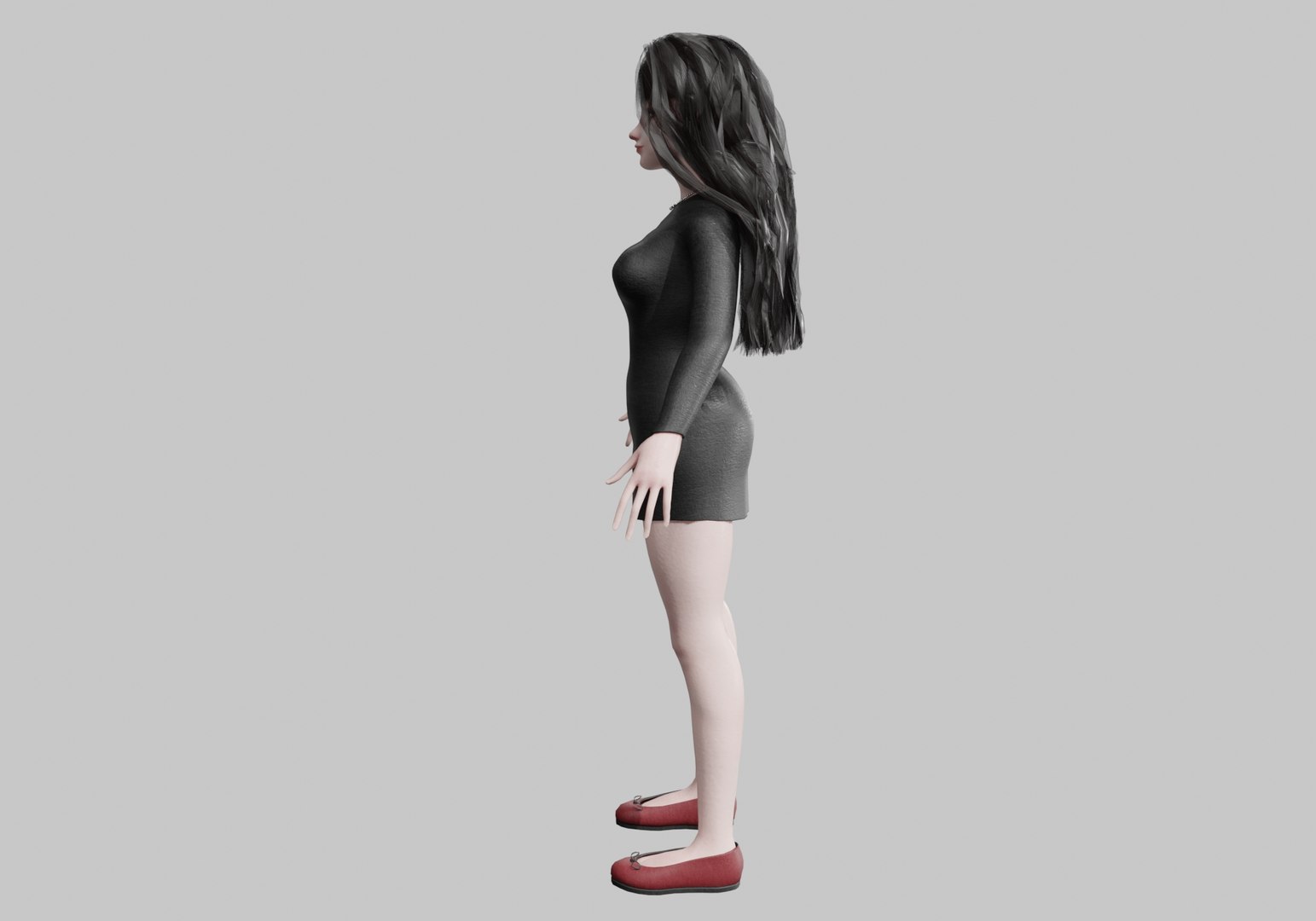 3D Cartoon Mysterious Woman V35383 - TurboSquid 2283702