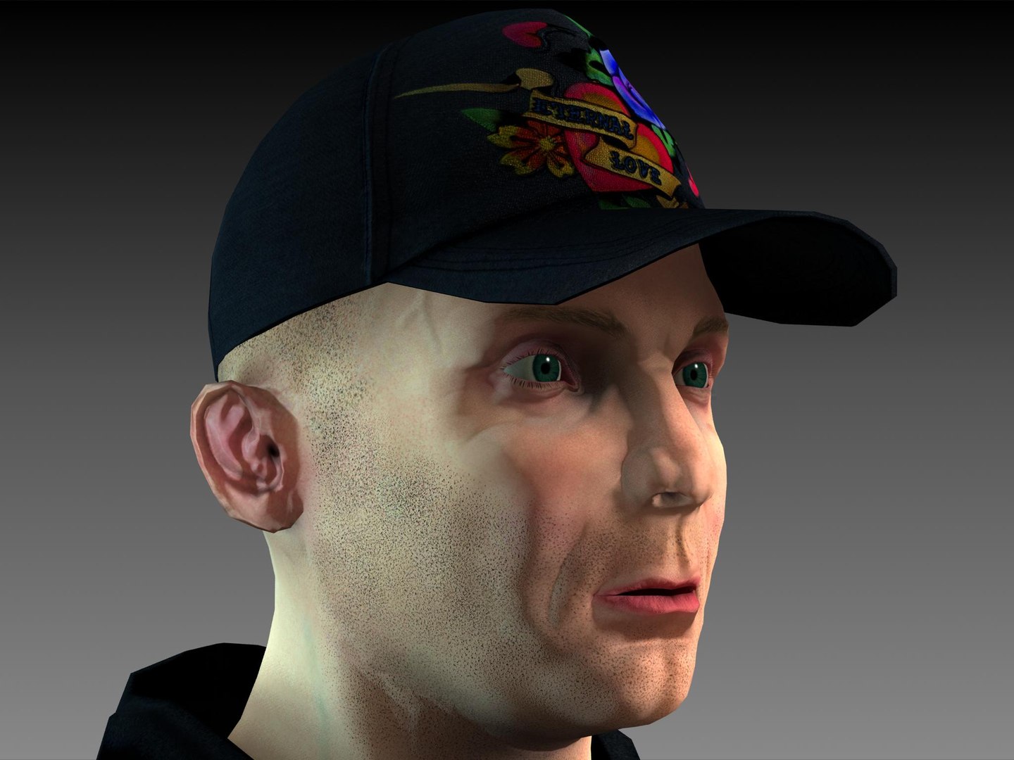 3d Character Rapper Model