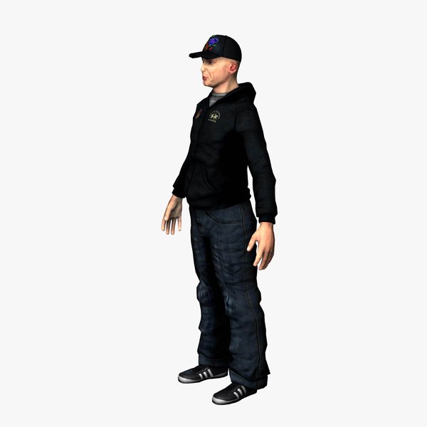 3d character rapper model