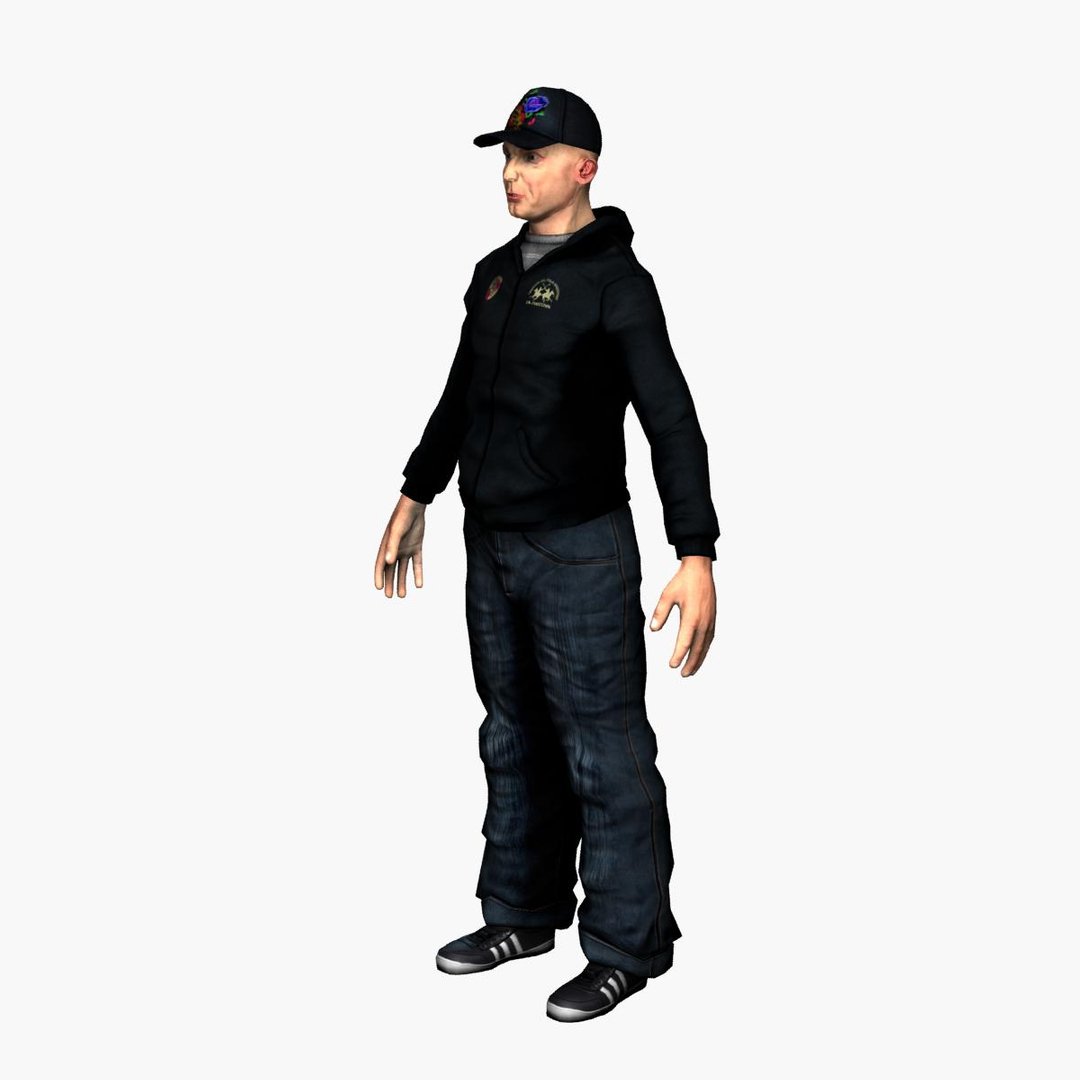 3d Character Rapper Model