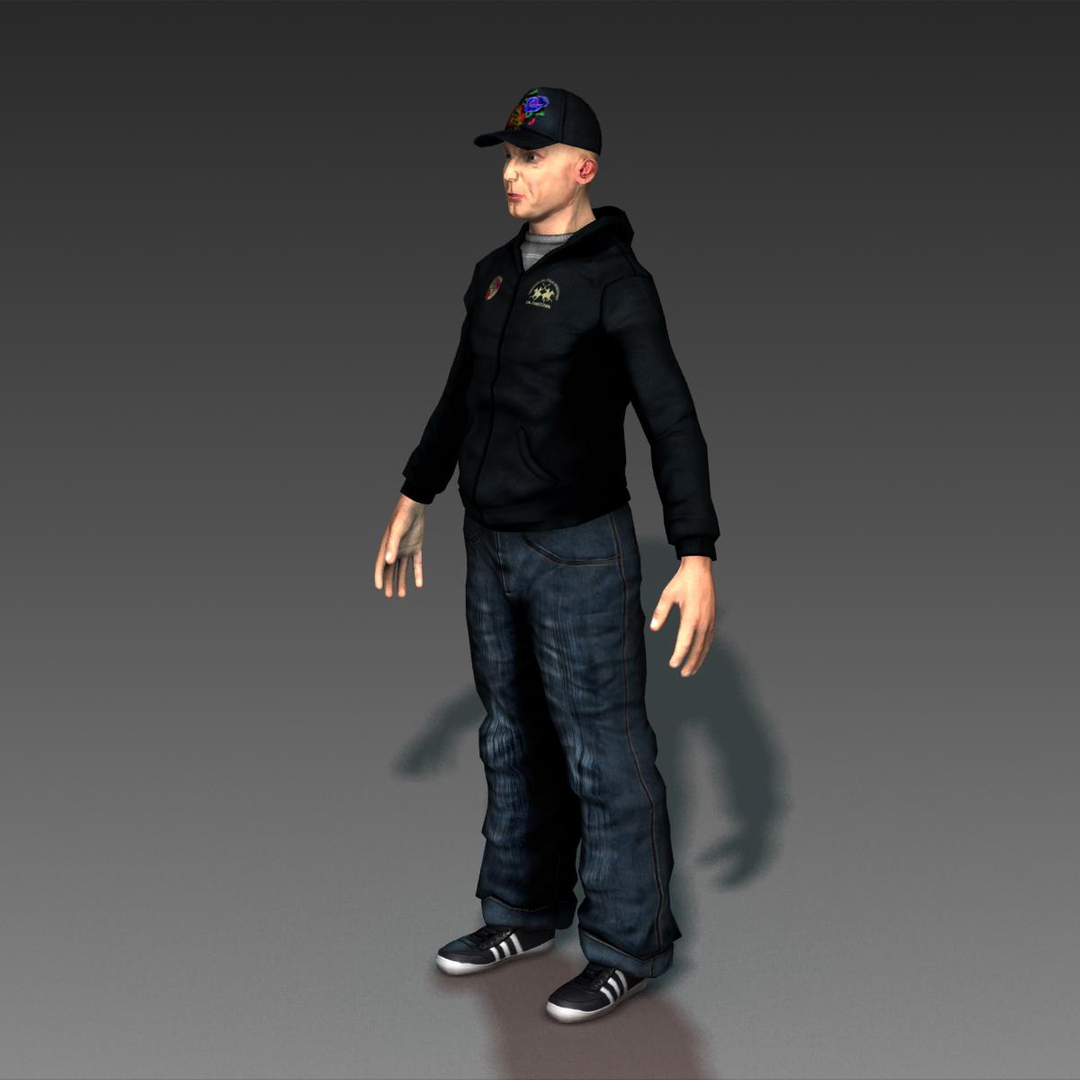 3d Character Rapper Model