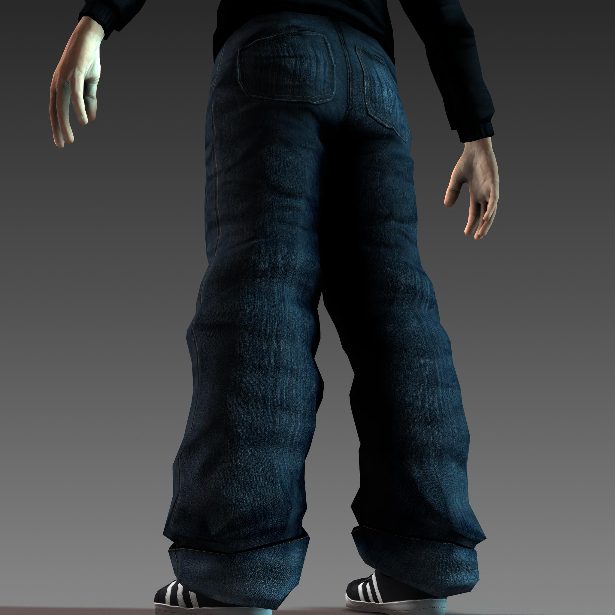 3d character rapper model