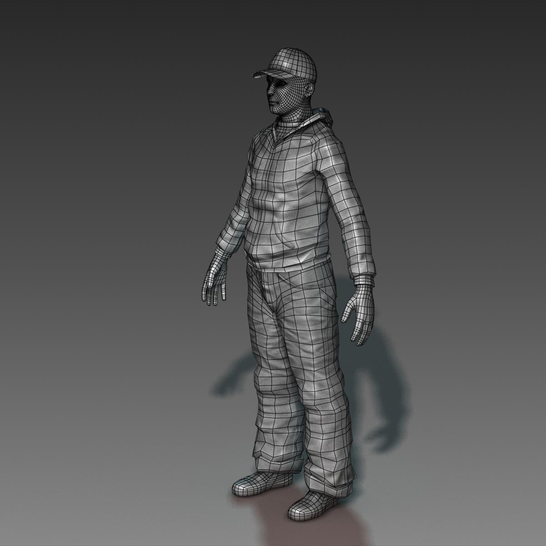 3d Character Rapper Model