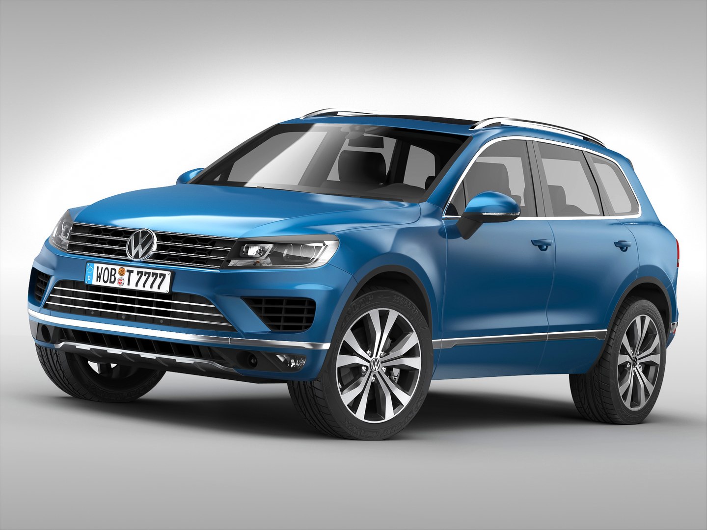 3d Model Of Volkswagen Touareg 2015