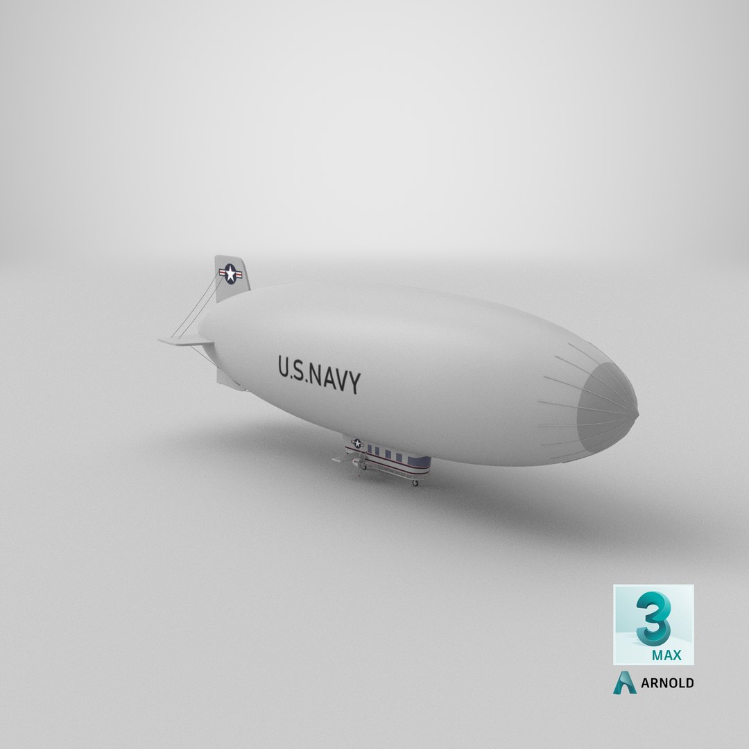 3D US Navy Blimp - TurboSquid 1826659