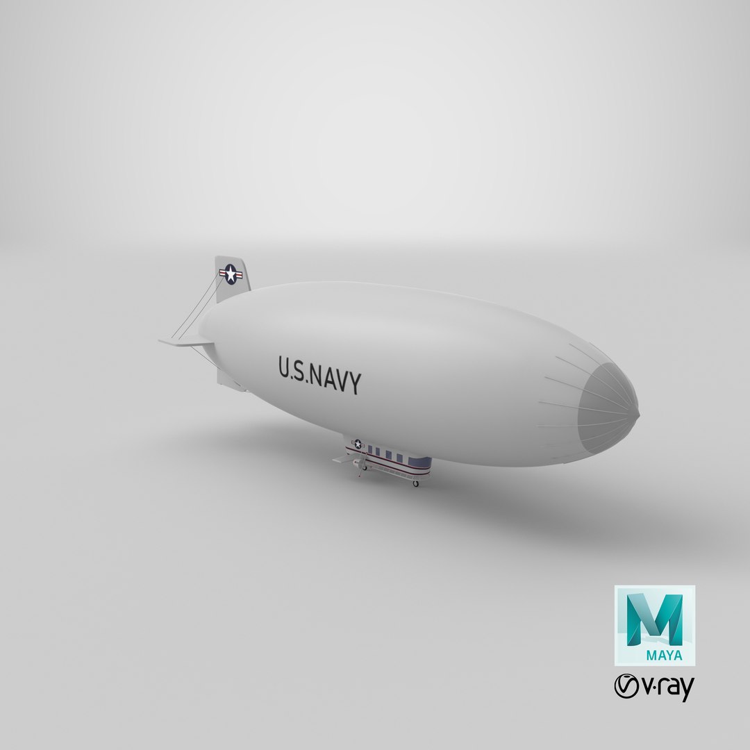 3D US Navy Blimp - TurboSquid 1826659