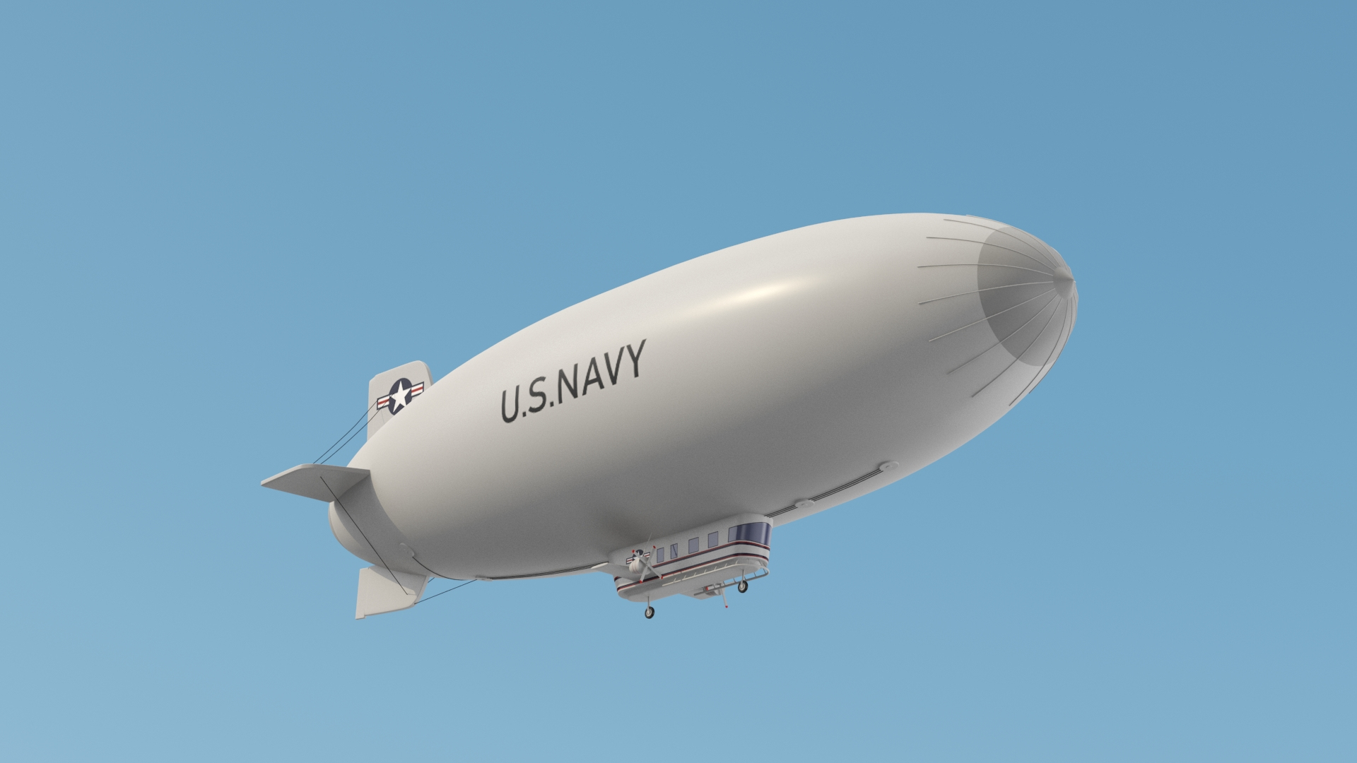 3D US Navy Blimp - TurboSquid 1826659