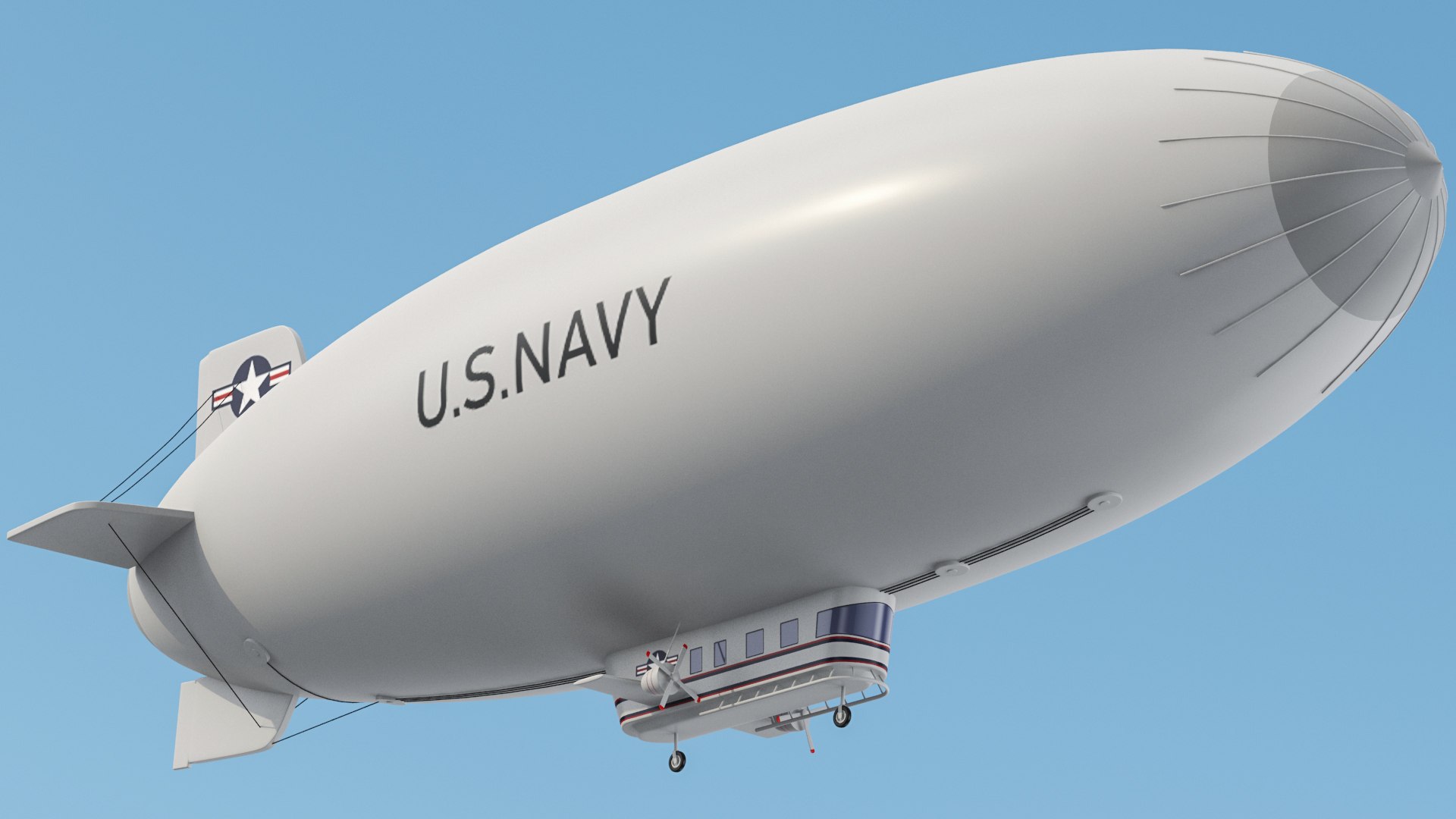 3D US Navy Blimp - TurboSquid 1826659