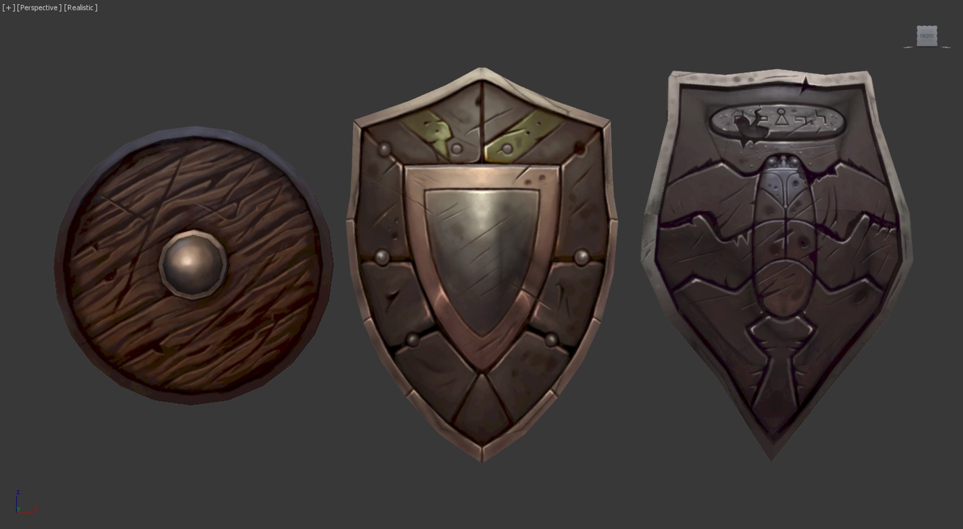 Shields 3d Fbx