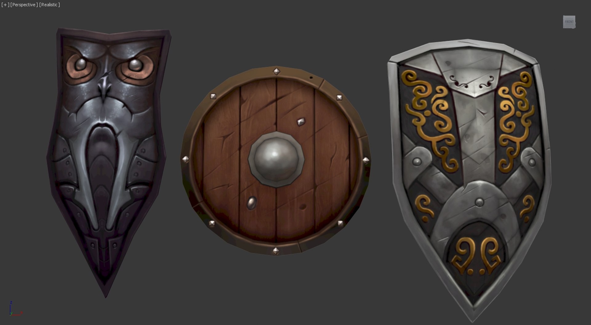 Shields 3d Fbx