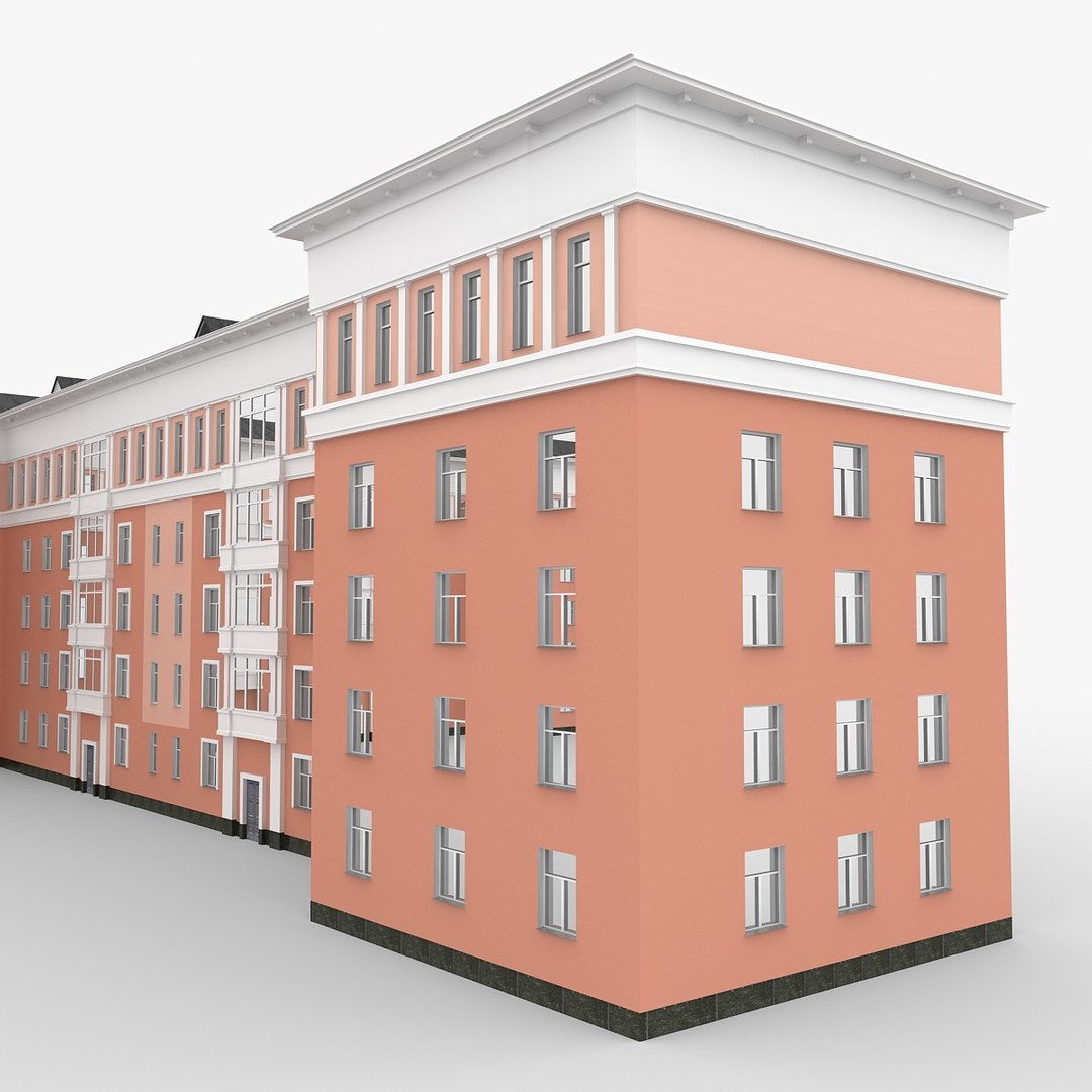 3d 3ds Middle Corner Building