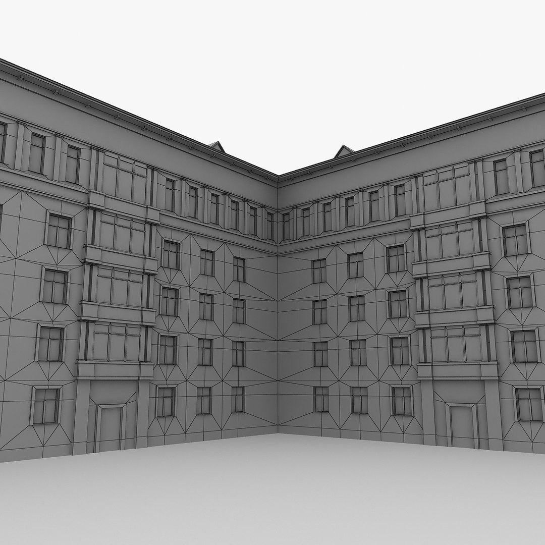 3d 3ds Middle Corner Building