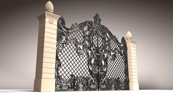 Gates x2 3D - TurboSquid 1277458