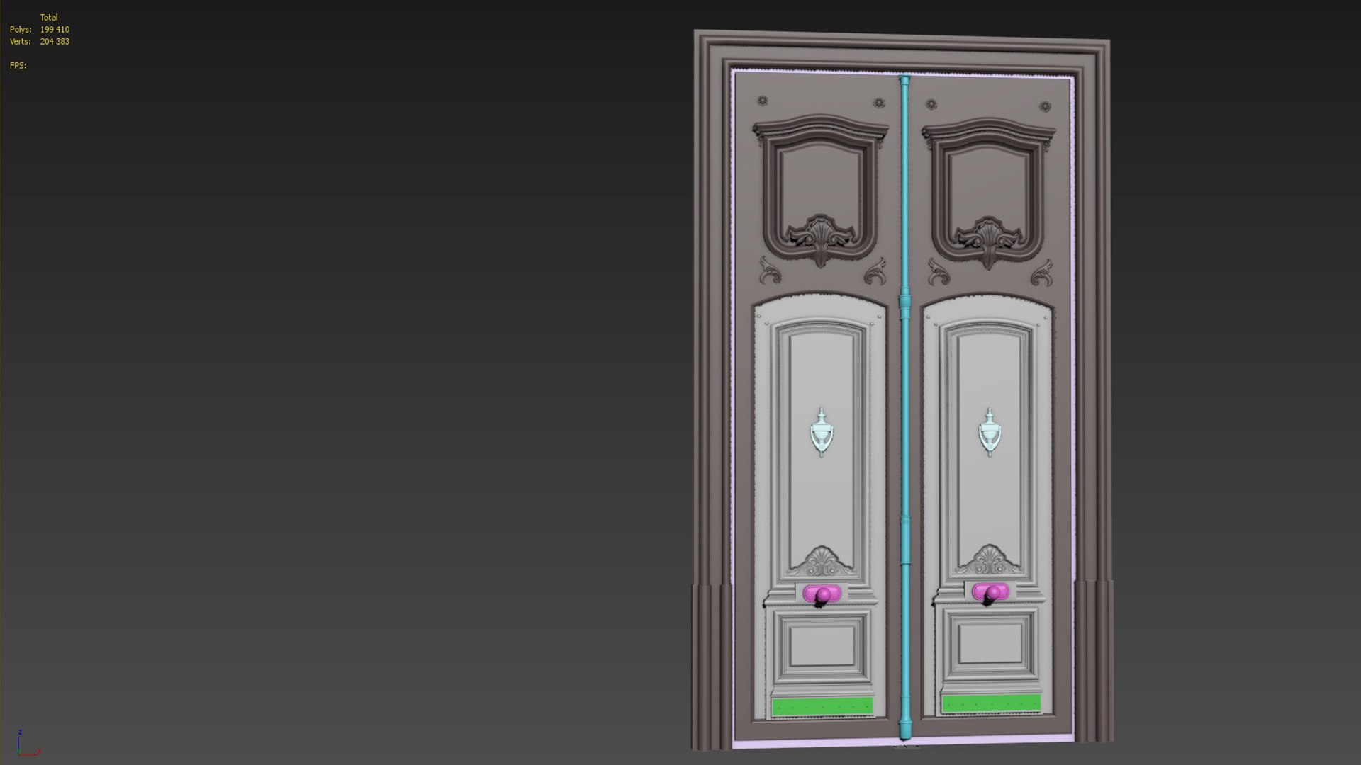 3D Entrance Classic Door 97 Model - TurboSquid 2135606
