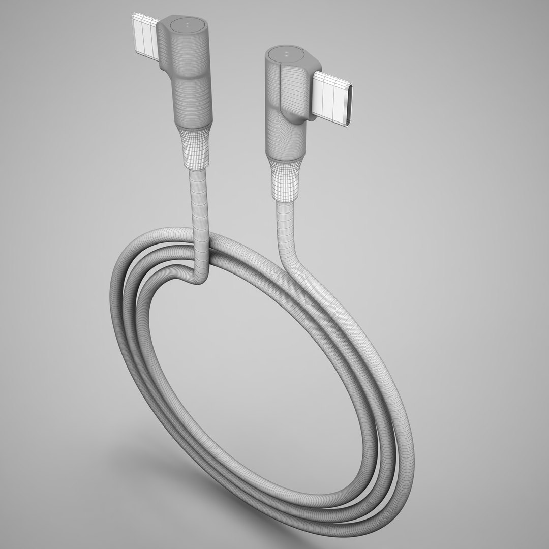 3D USB To USB C Cable 90 - TurboSquid 2086242