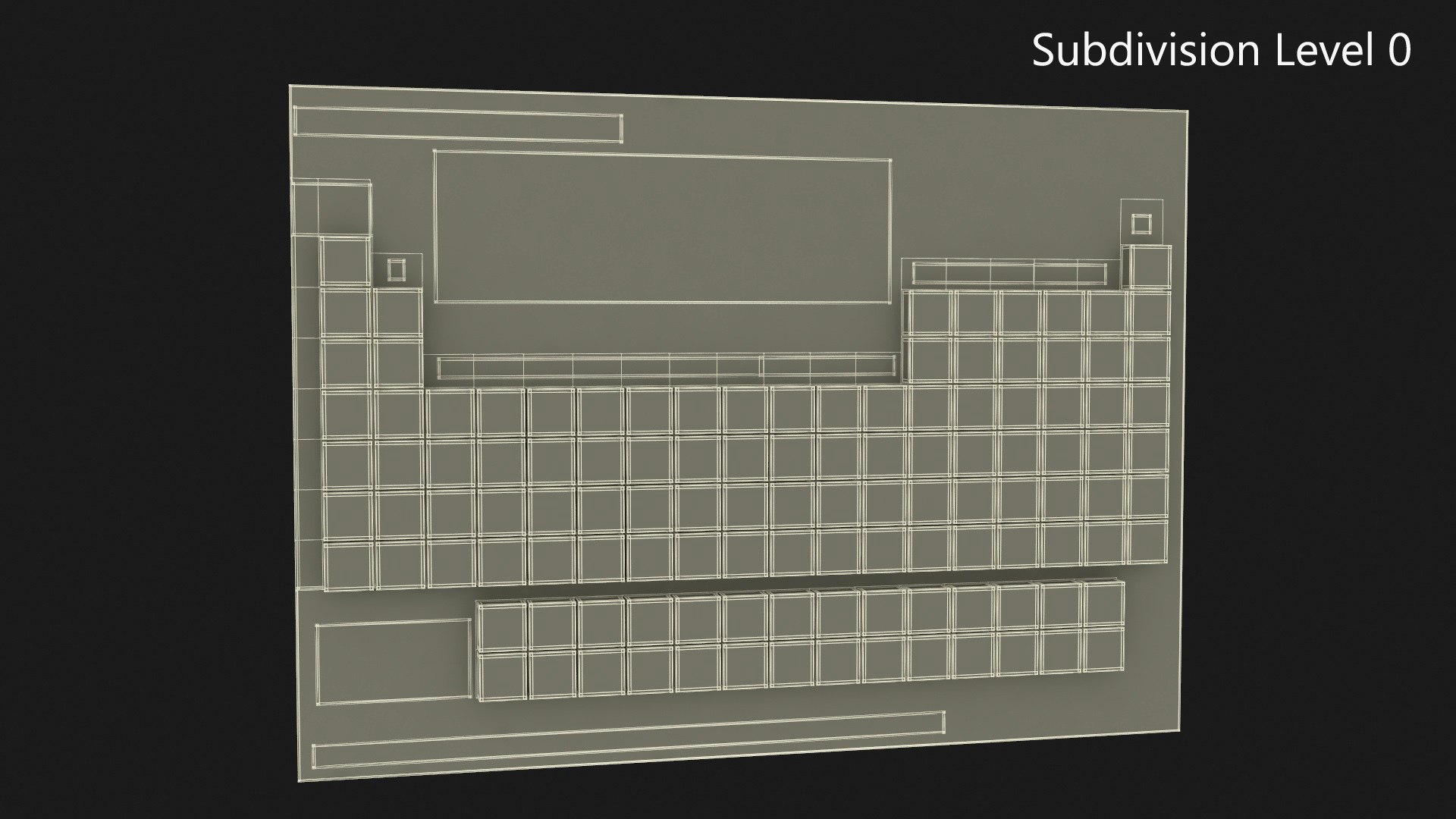 Periodic Table Of Elements 3D Model - TurboSquid 2295122