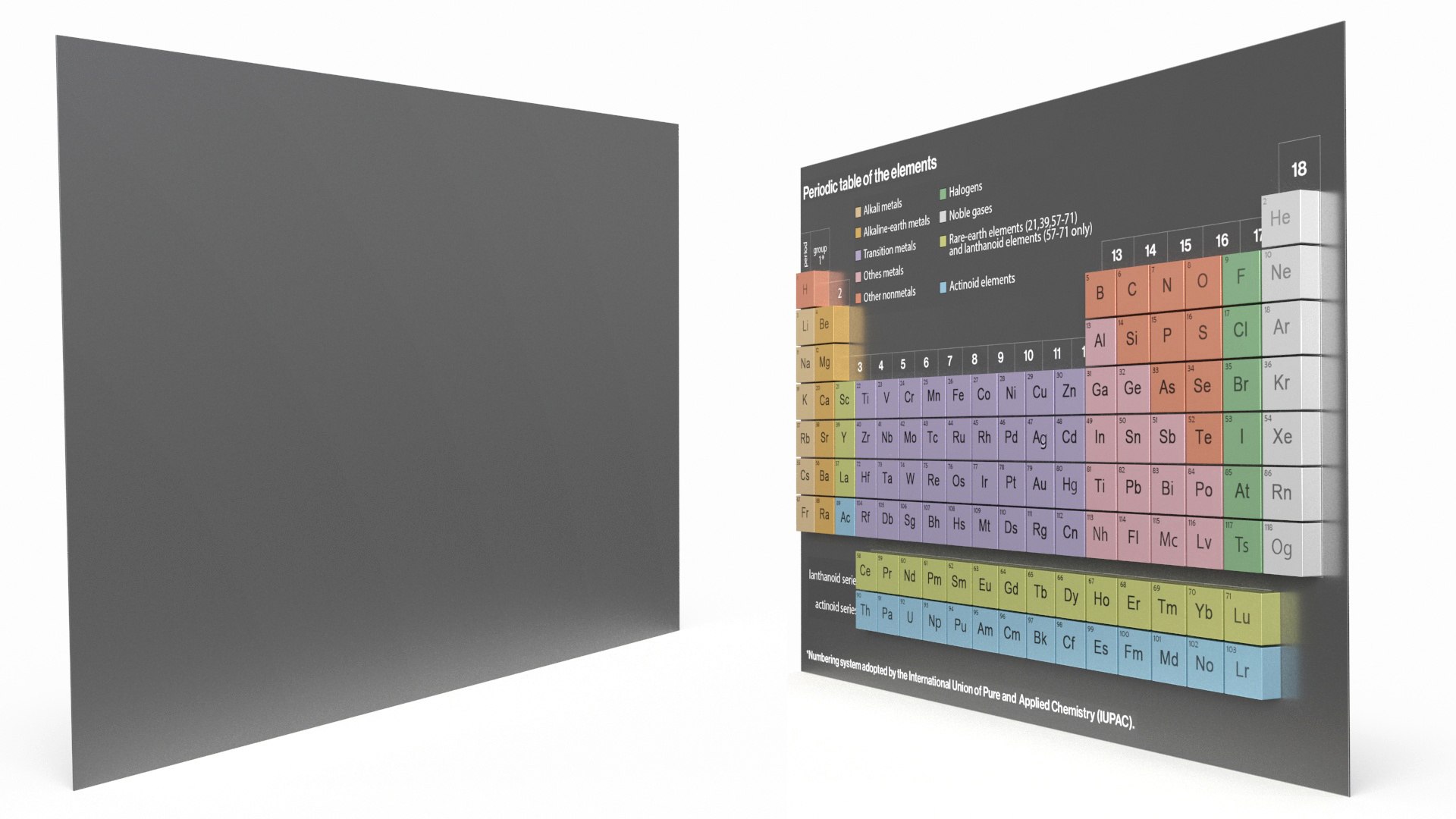 Periodic Table Of Elements 3D Model - TurboSquid 2295122
