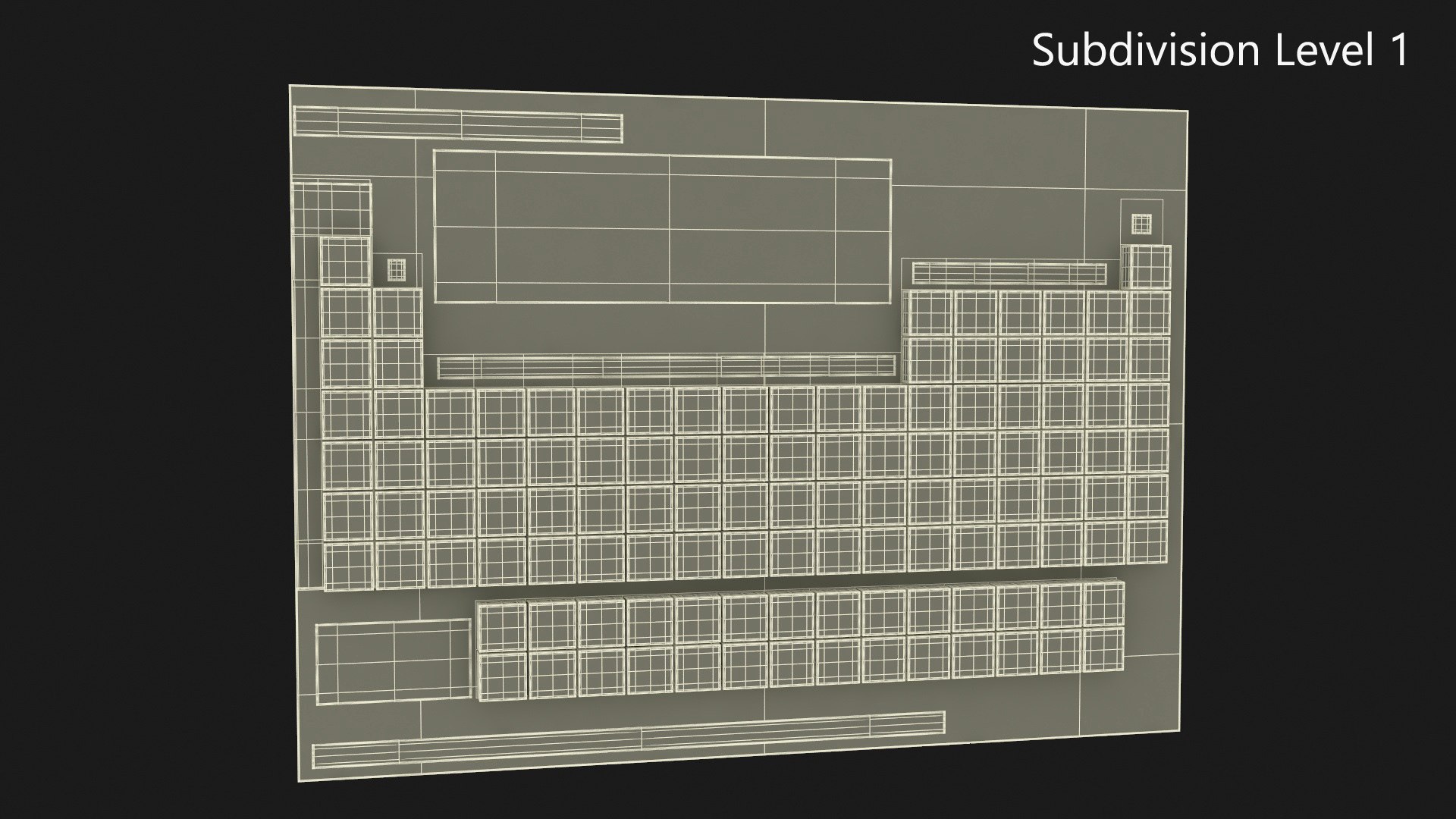 Periodic Table Of Elements 3D Model - TurboSquid 2295122