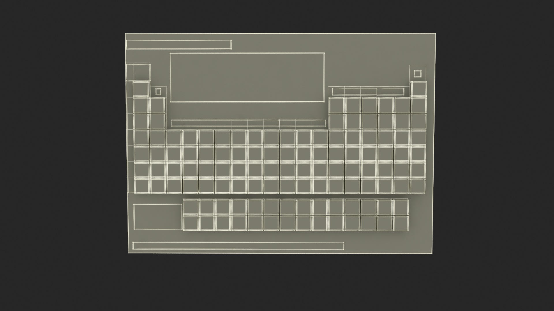 Periodic Table Of Elements 3D Model - TurboSquid 2295122