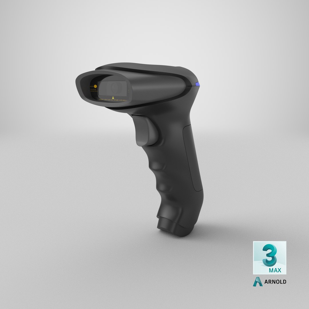 3D Barcode Scanner Black - TurboSquid 1929502