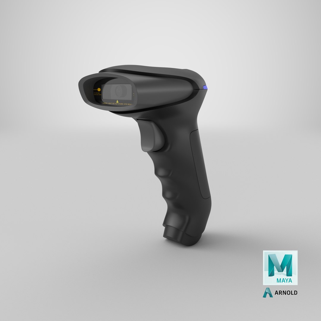 3D Barcode Scanner Black - TurboSquid 1929502