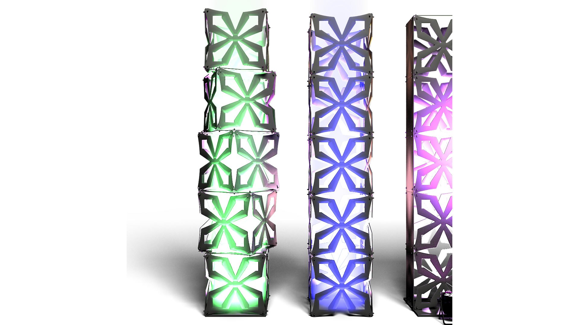 Free 3D Stage Decor 4 - Modular Wall Column - TurboSquid 2062143