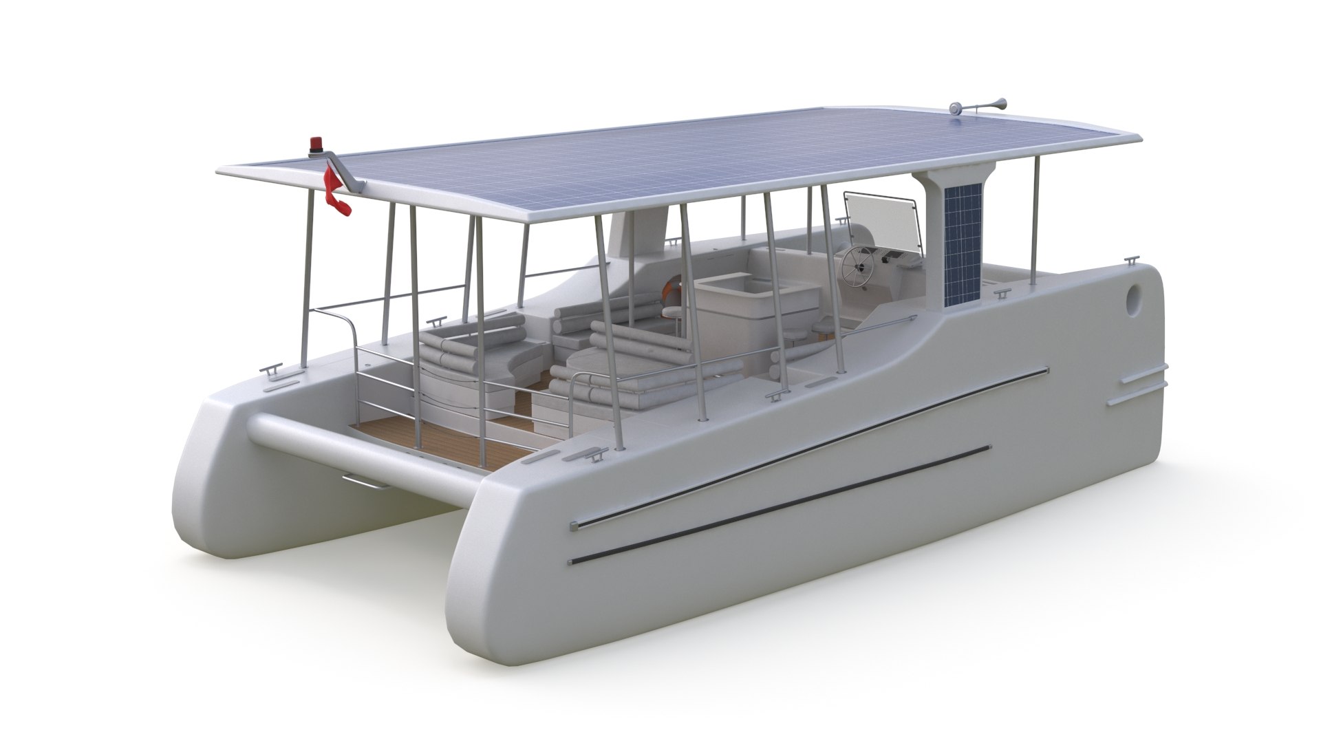 Solar Catamaran 3D - TurboSquid 1986759