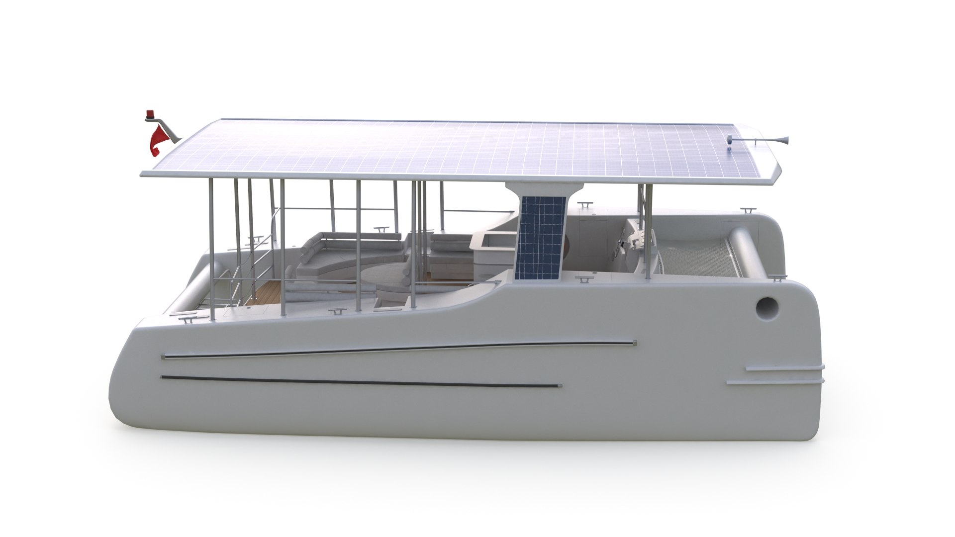Solar Catamaran 3D - TurboSquid 1986759