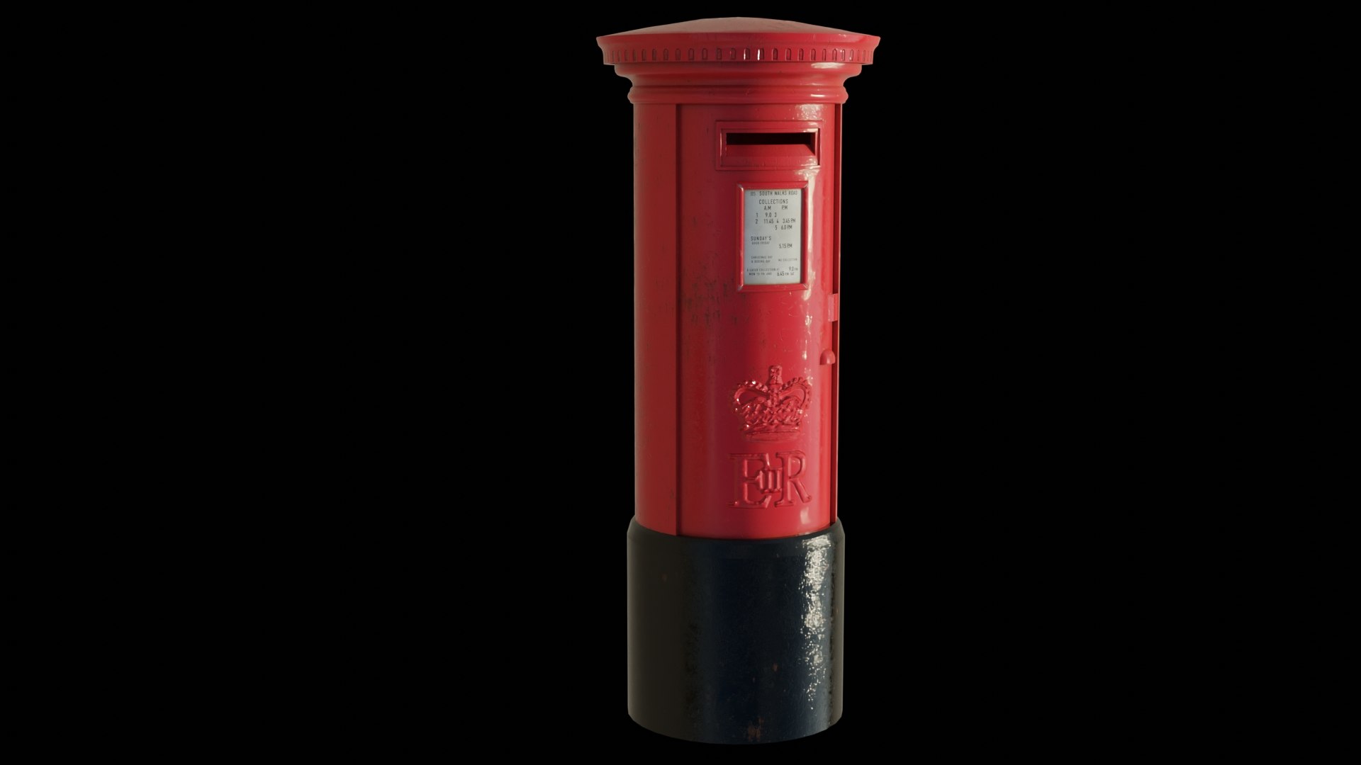 London Red Mailbox 3D Model - TurboSquid 2120547