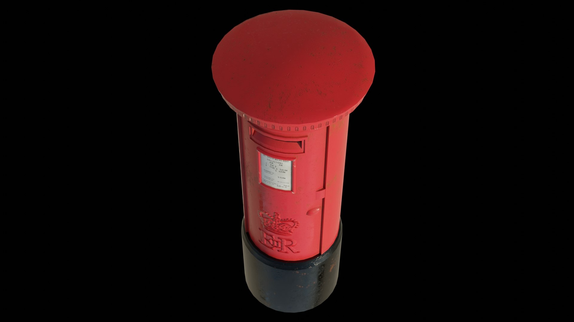 London Red Mailbox 3D Model - TurboSquid 2120547