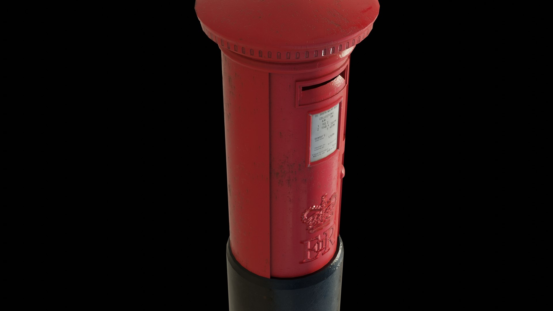 London Red Mailbox 3D Model - TurboSquid 2120547