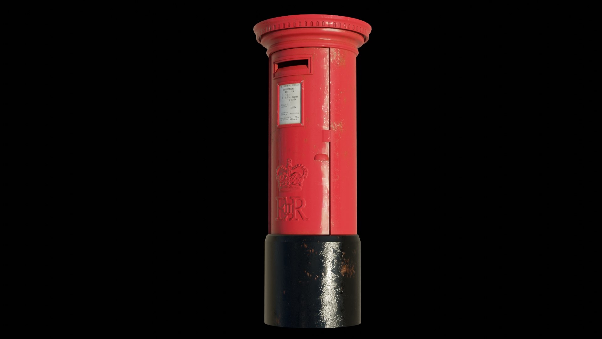 London Red Mailbox 3D Model - TurboSquid 2120547