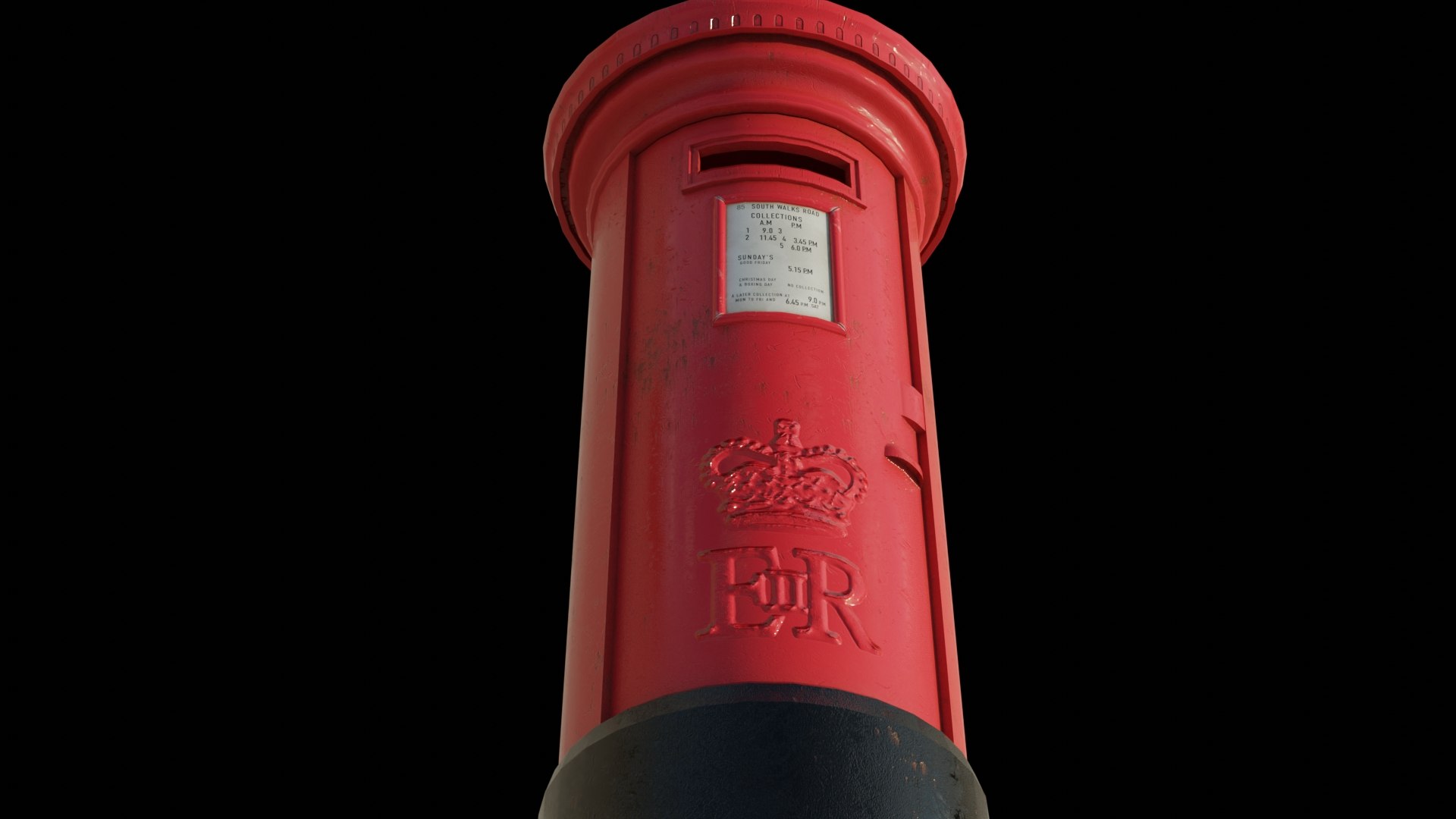 London Red Mailbox 3D Model - TurboSquid 2120547