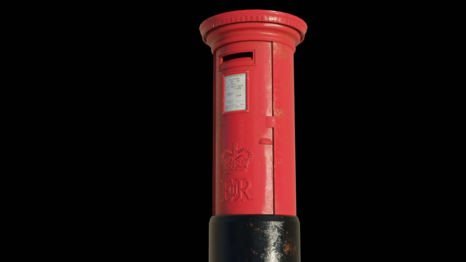 London Red Mailbox 3D Model - TurboSquid 2120547