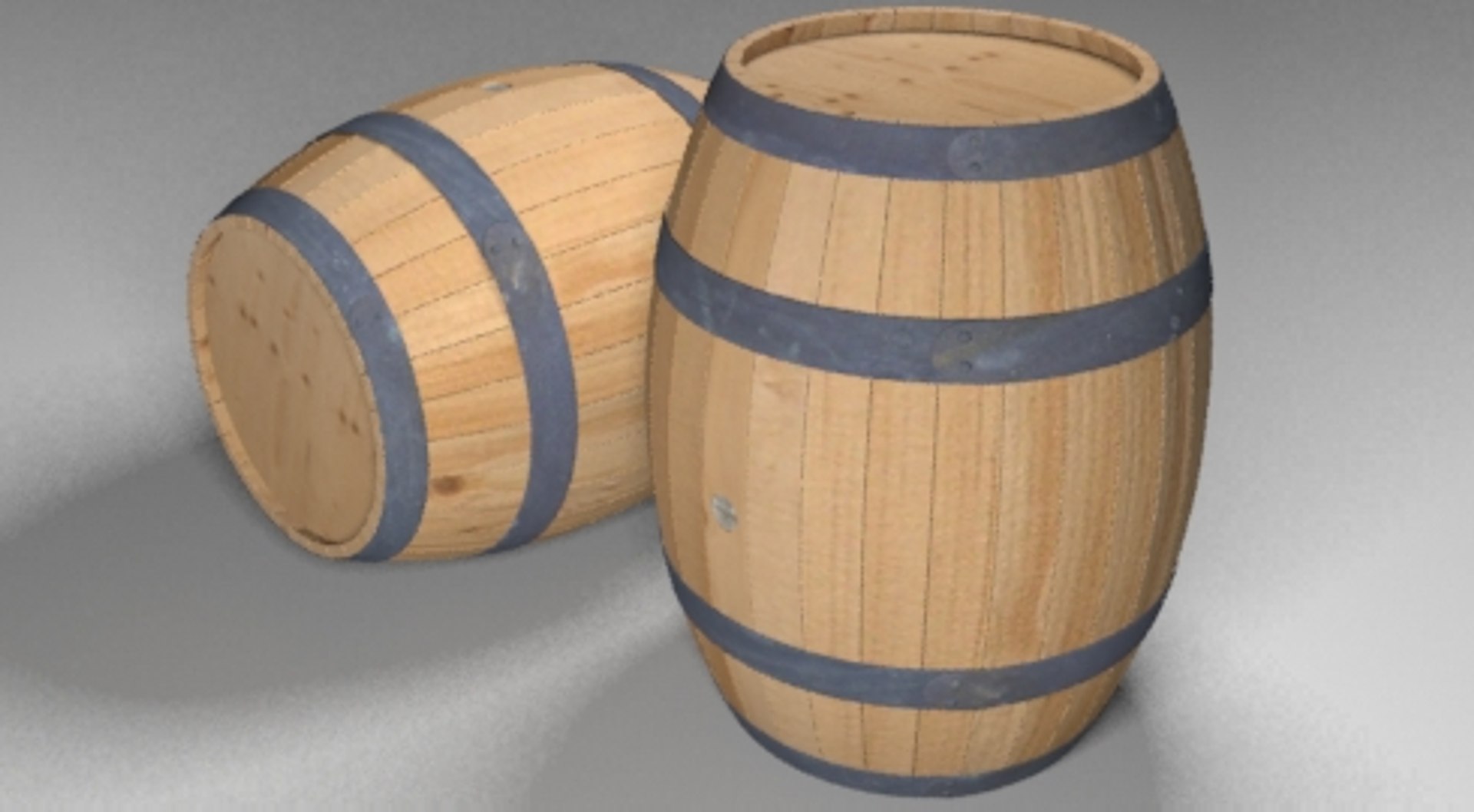 Wine Barrel 3d Model