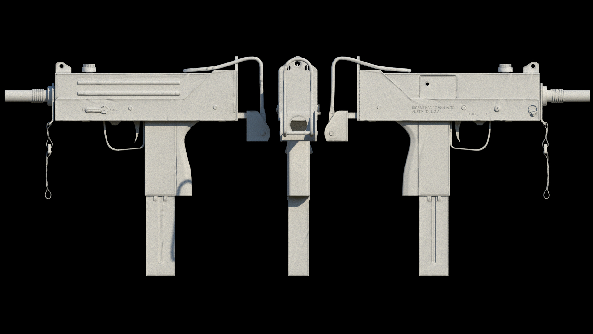 Mac 10 3D - TurboSquid 1737292