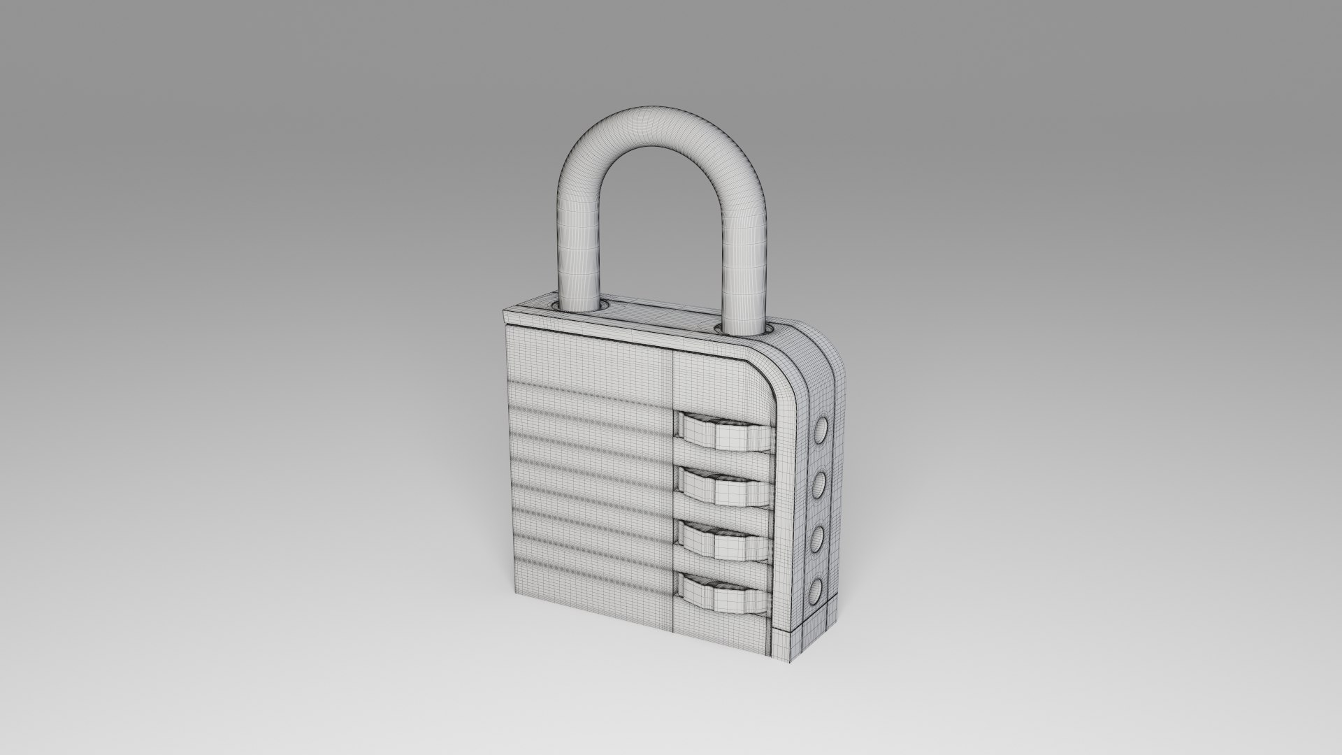 Combination Lock 3D Model - TurboSquid 1684333