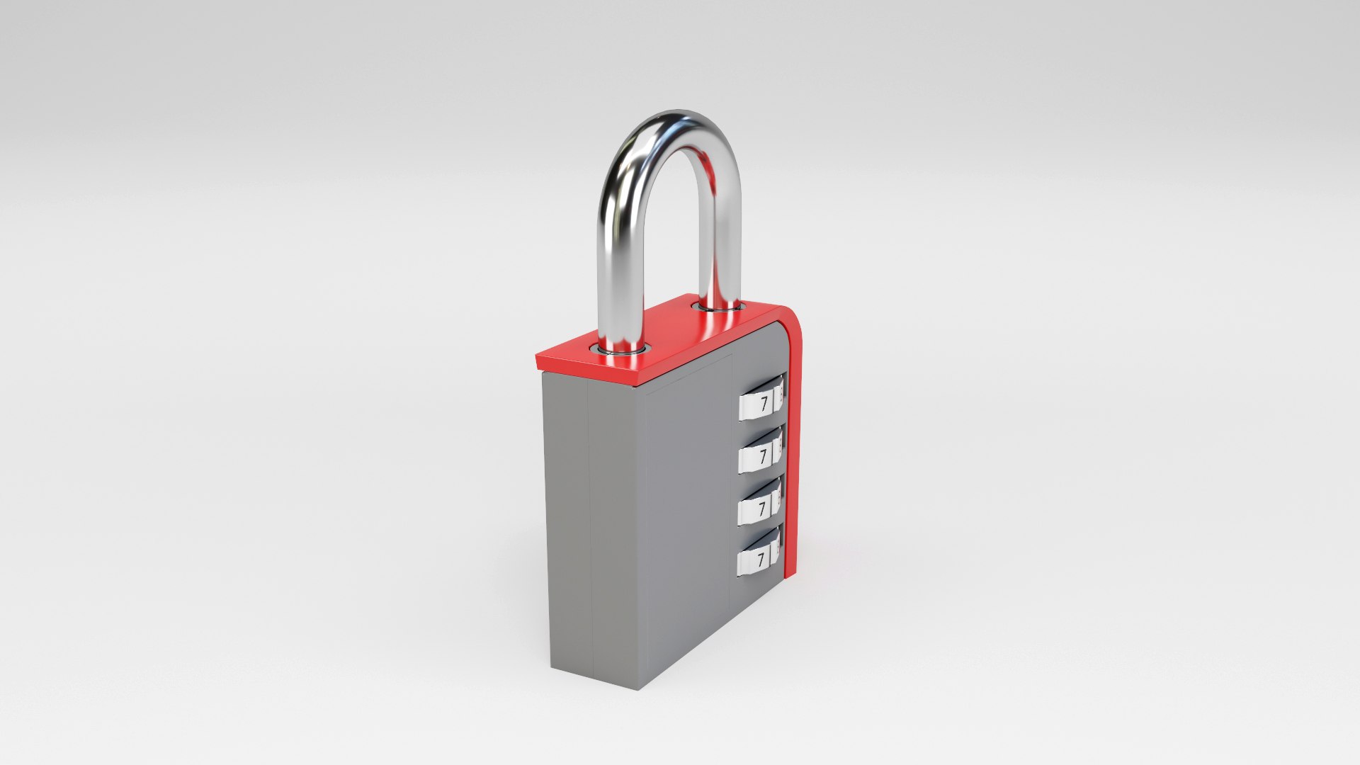 Combination Lock 3D Model - TurboSquid 1684333