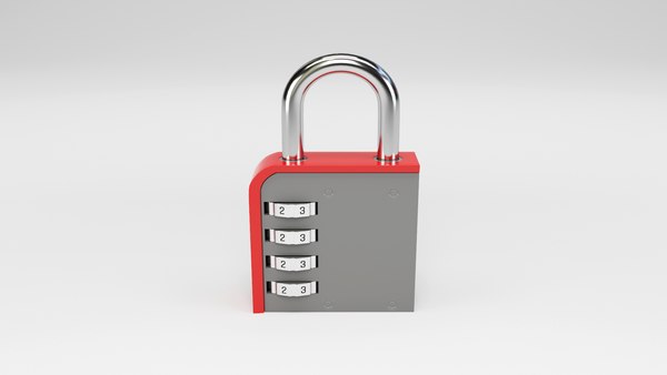 Combination lock 3D model - TurboSquid 1684333