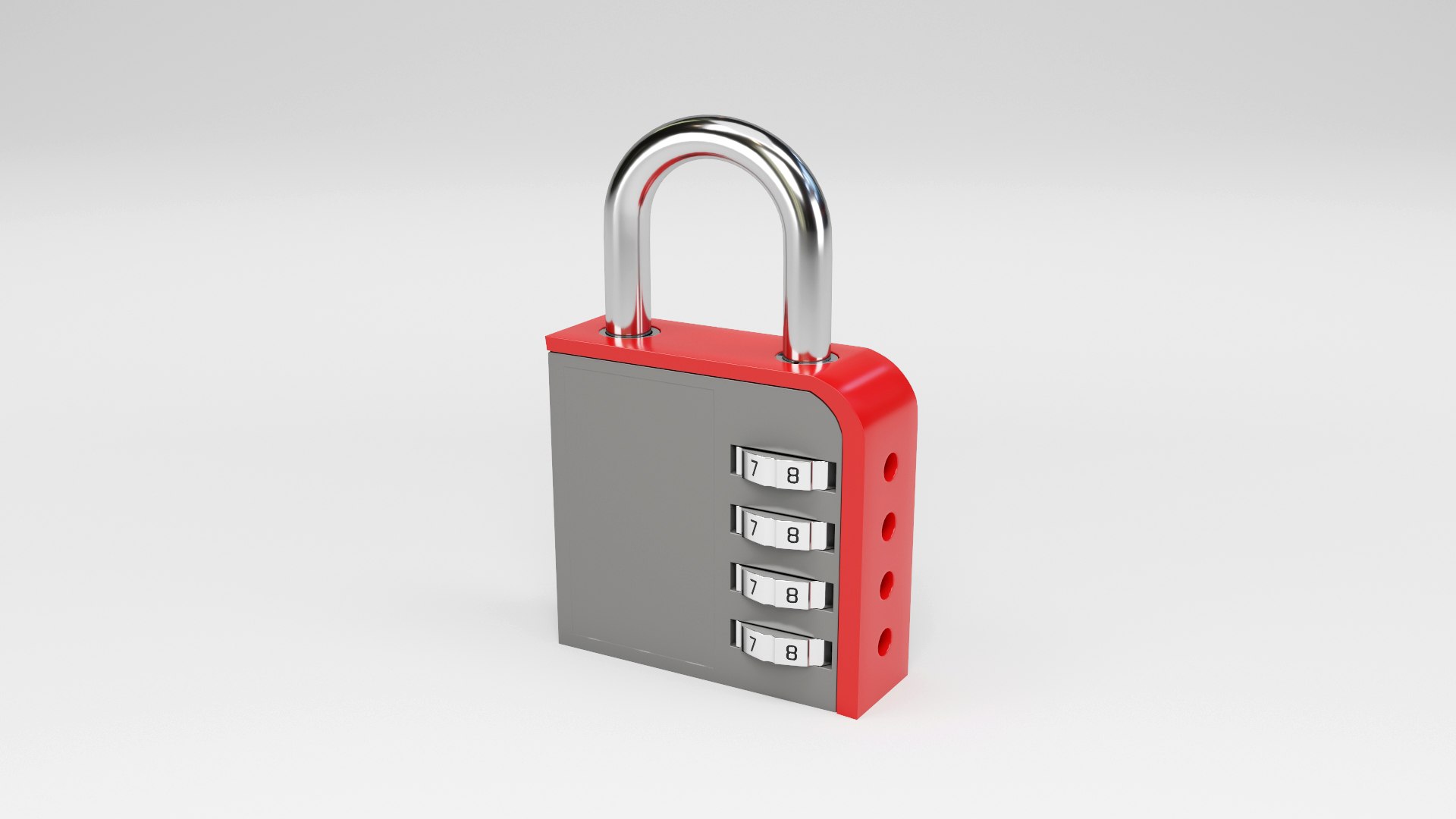 Combination Lock 3D Model - TurboSquid 1684333