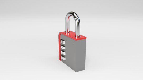 Combination lock 3D model - TurboSquid 1684333