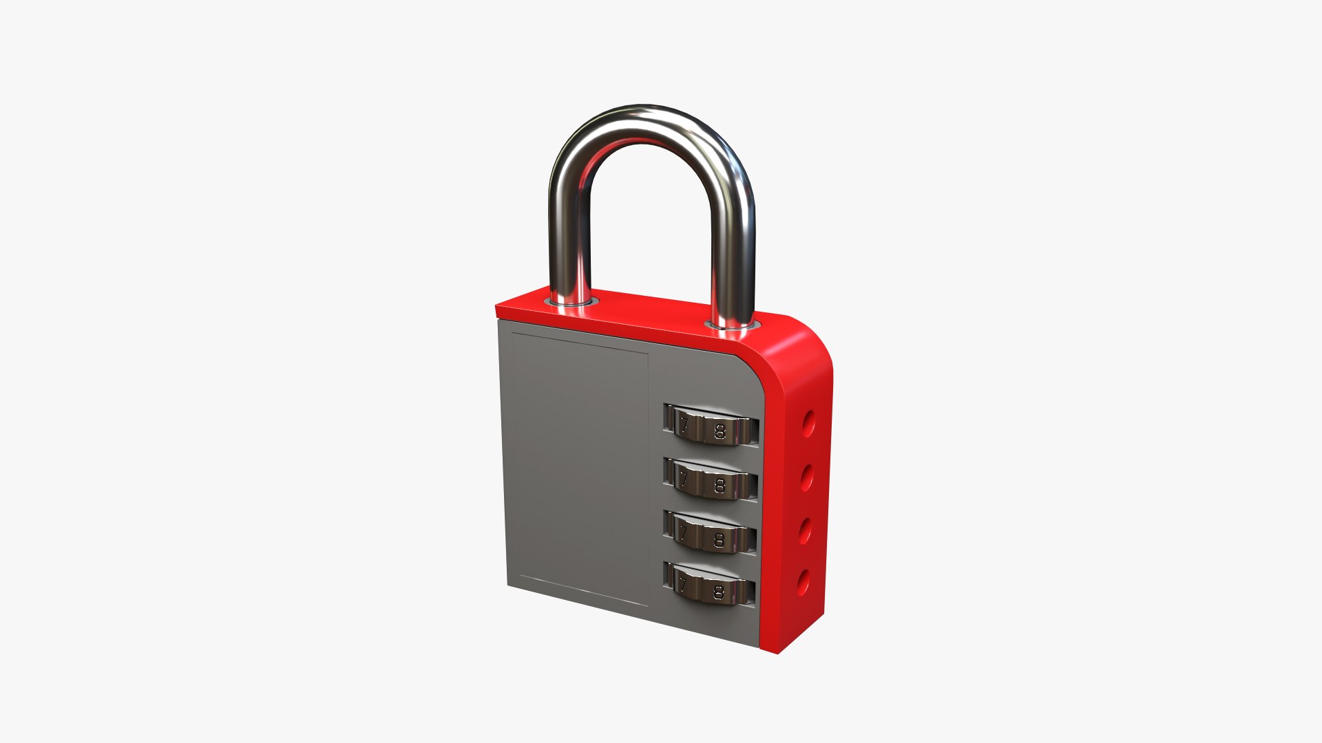 Combination Lock 3D Model - TurboSquid 1684333
