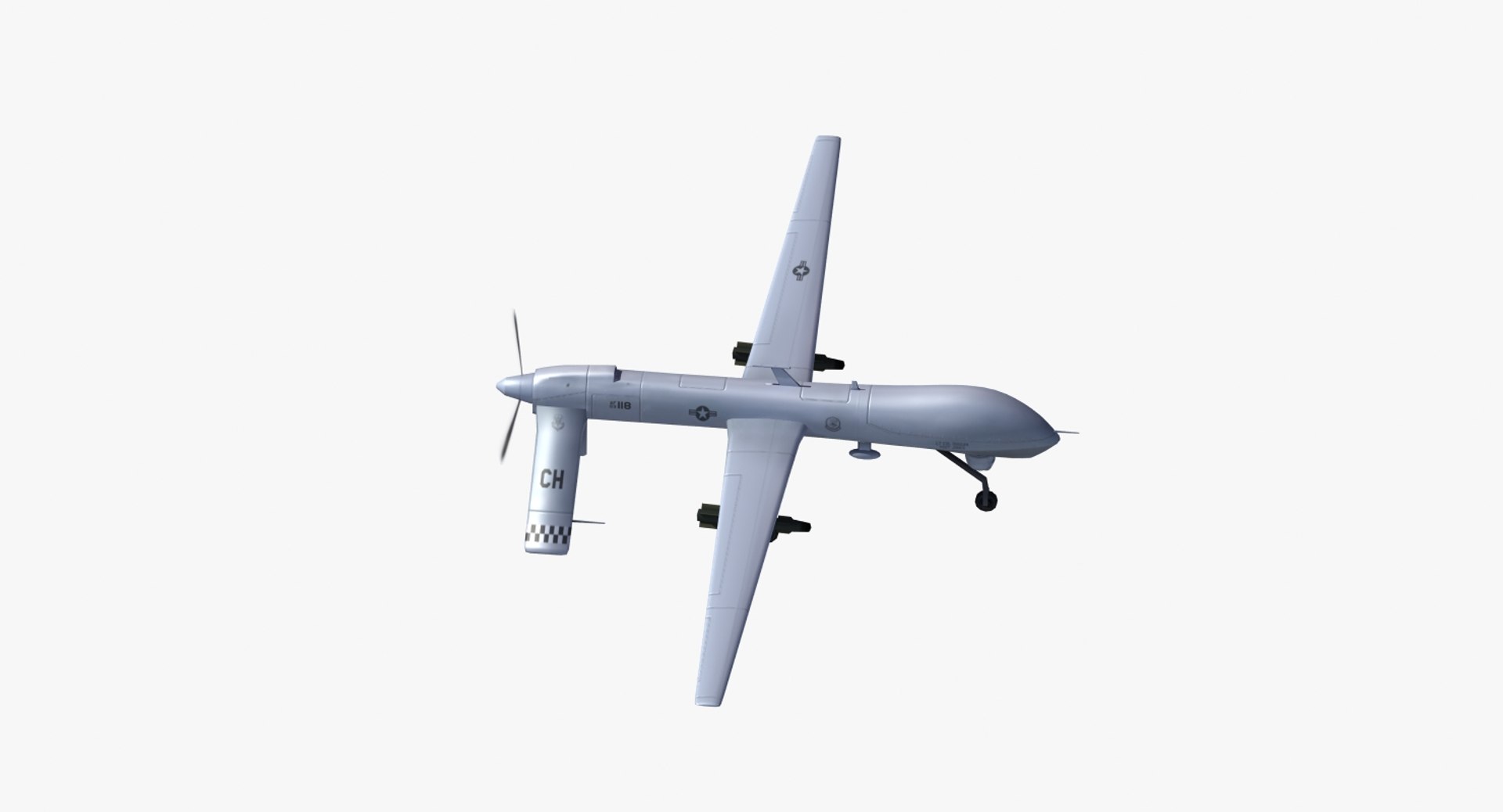 Mq-1 Predator Drone 3d Model