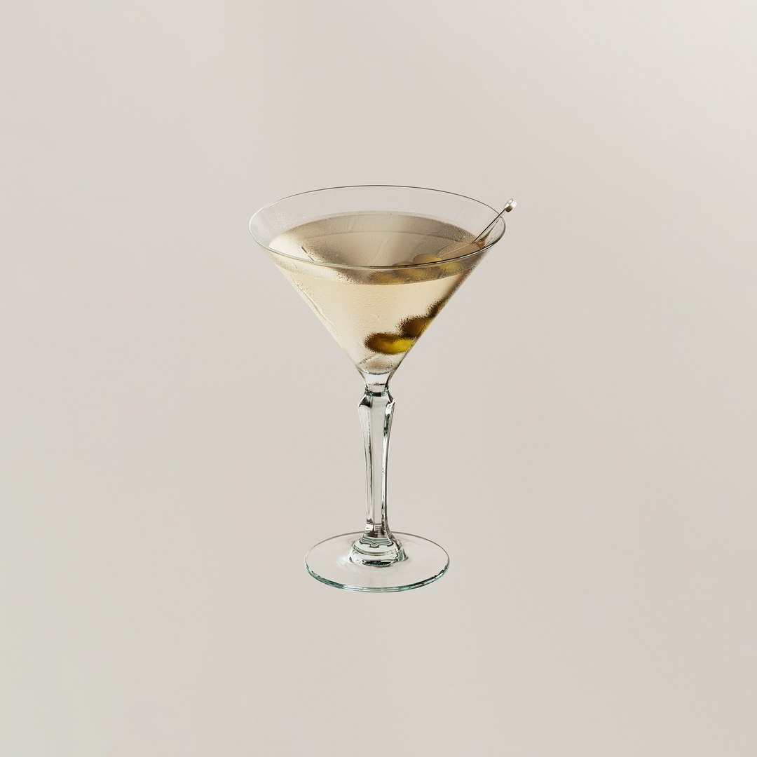 3D Cocktail Dry Martini Model - TurboSquid 1906825